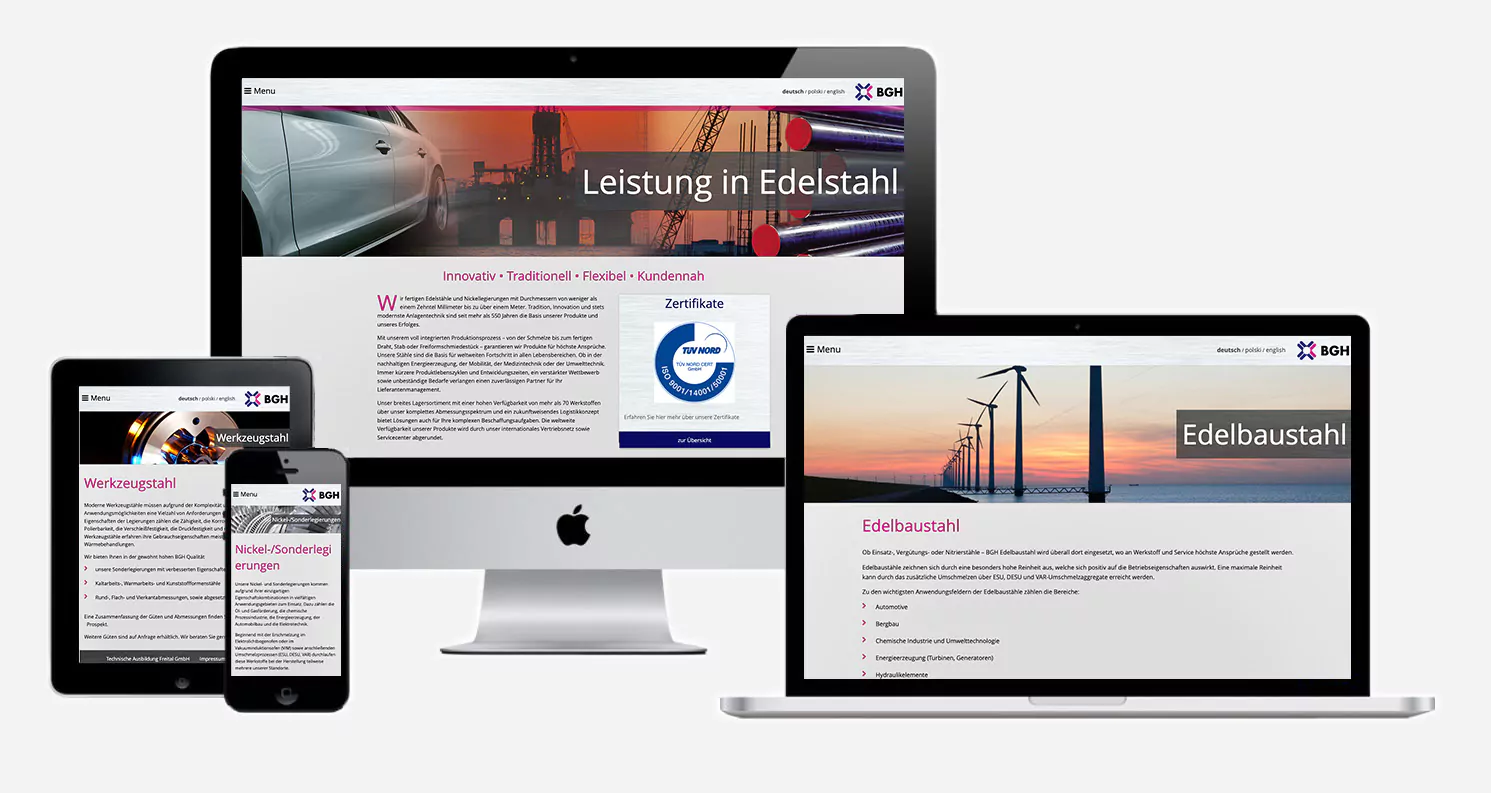 Referenz BGH Edelstahlwerke GmbH » WEBneo GmbH